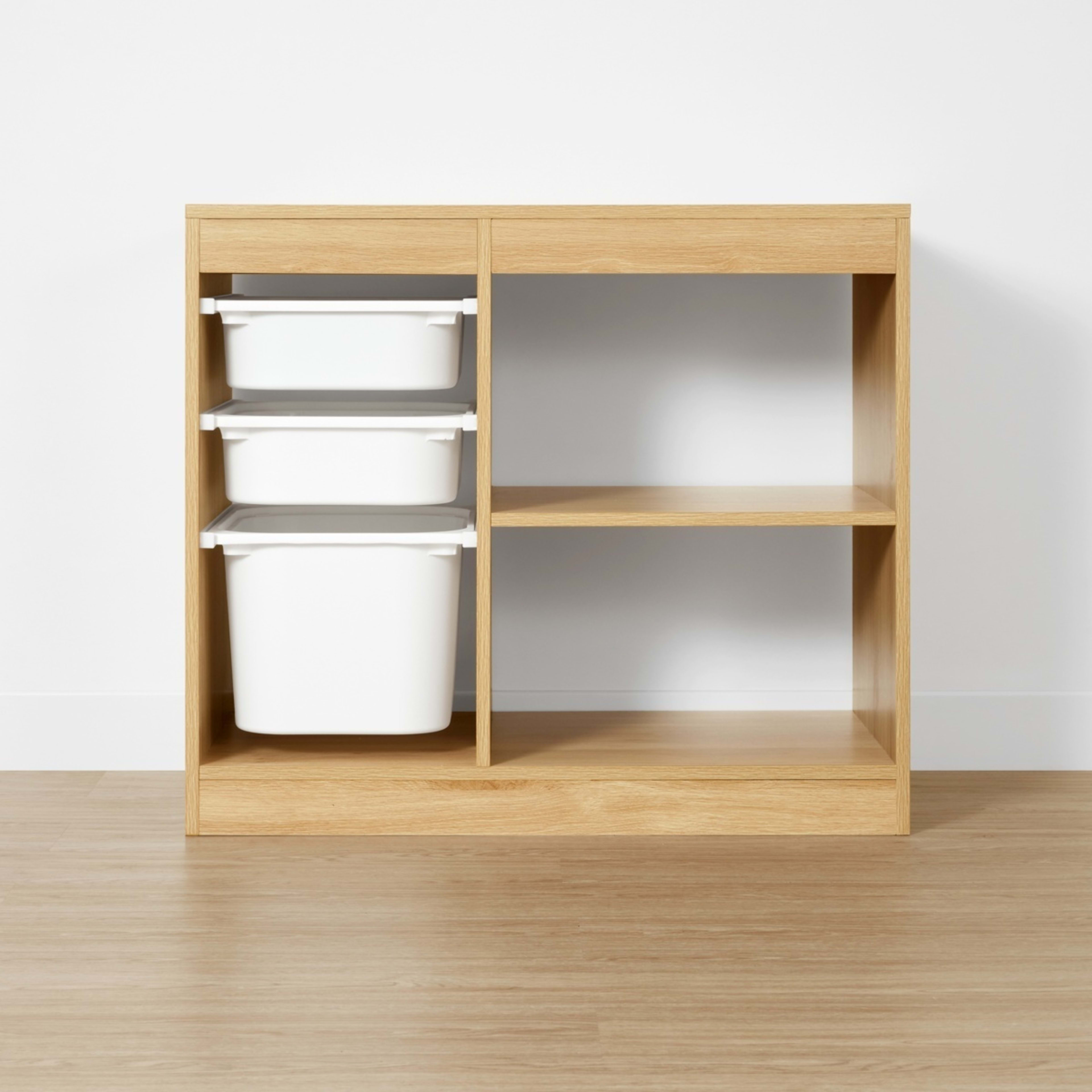 Kids Storage Unit with 3 Tubs - Kmart