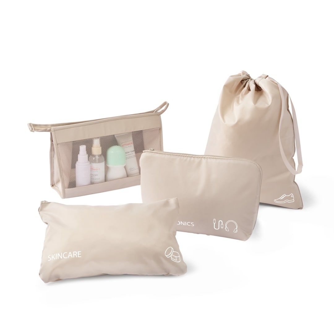 7 Piece Packing Cube - Beige - Kmart NZ