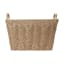 Rectangle Herringbone Paper Rope Basket - Natural - Kmart NZ