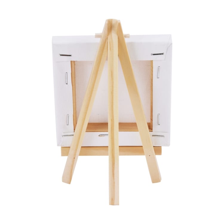 3 Pack Mini Easel and Canvas - White - Kmart