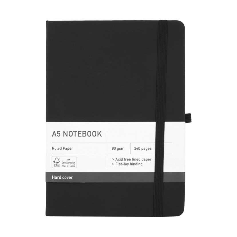 A5 Notebook - Black - Kmart