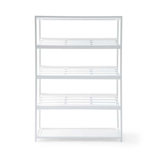 5 Tier White Bamboo Shoe Rack - Kmart NZ