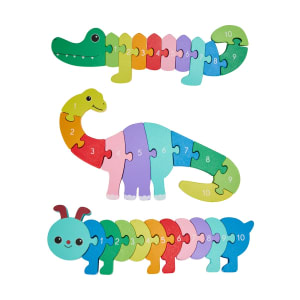 Wooden Counting Rainbow Animal - Assorted - Kmart