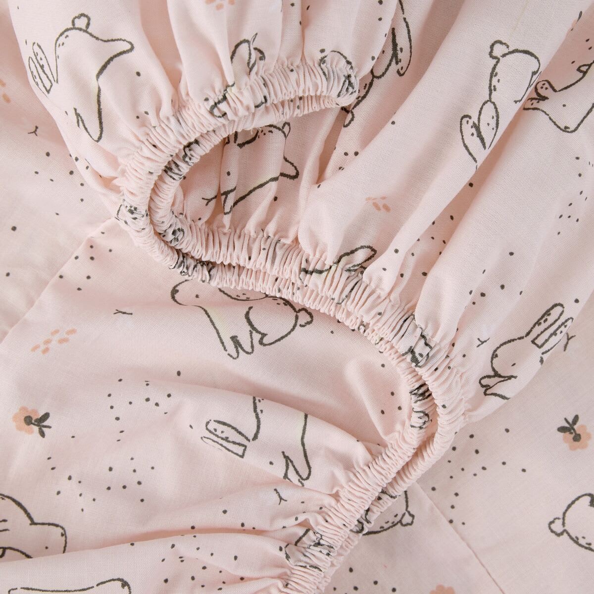 2 Pack 225 Thread Count Organic Cotton Fitted Bassinet Sheets - Bunny ...