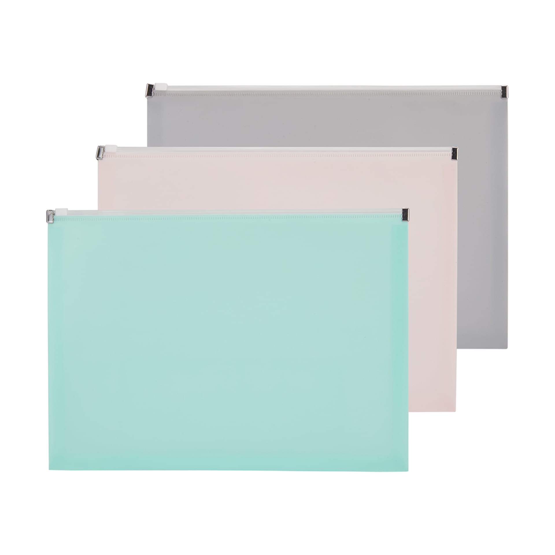 3 Pack A4 Zipper Document Wallet - Kmart