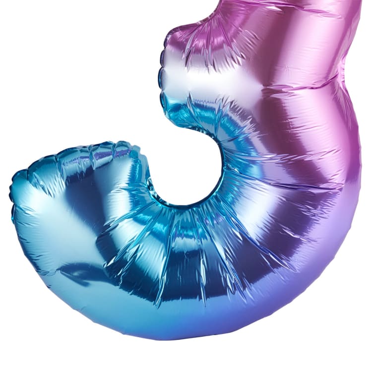 Giant Number 3 Foil Balloon - Kmart