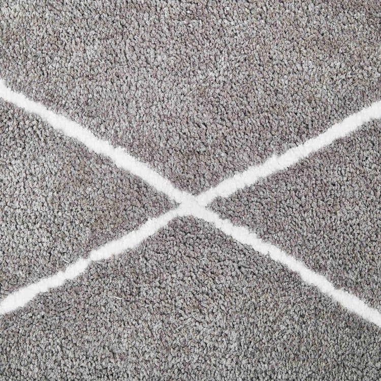 Trellis Rug - Grey, Small - 140cm x 70cm - Kmart