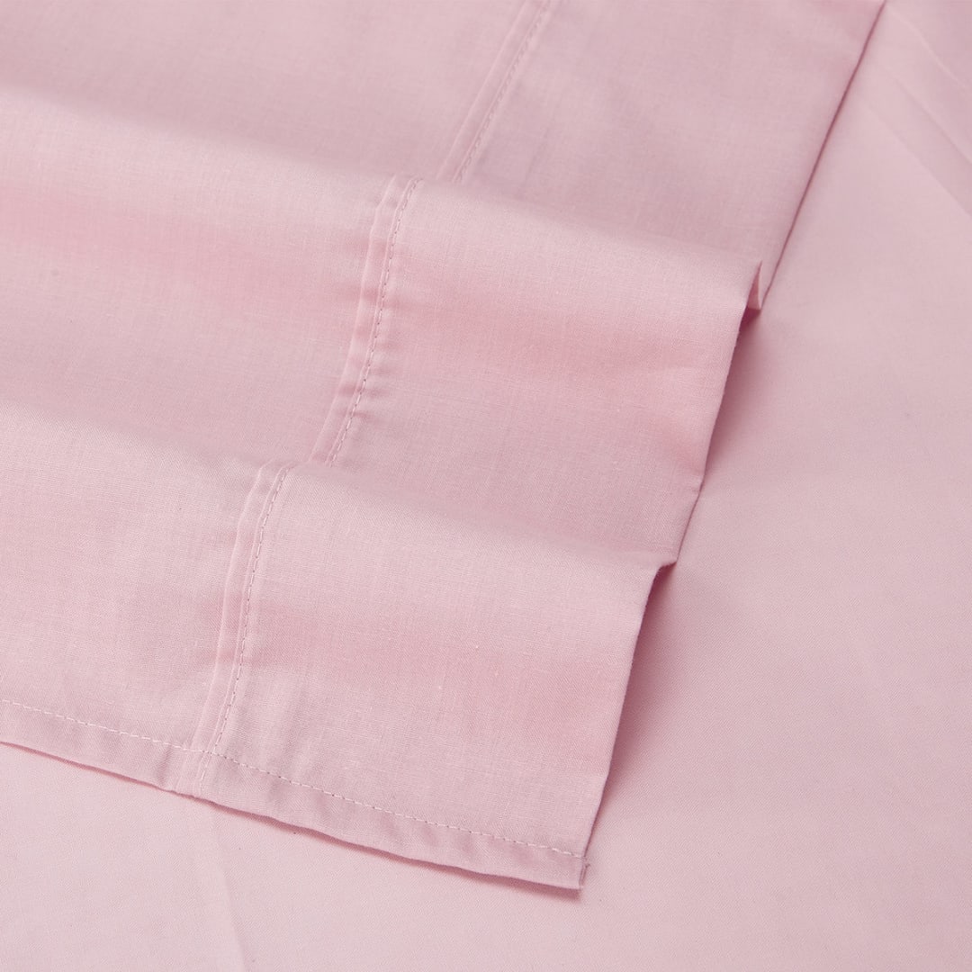 180 Thread Count Sheet Set - Double Bed, Pink - Kmart