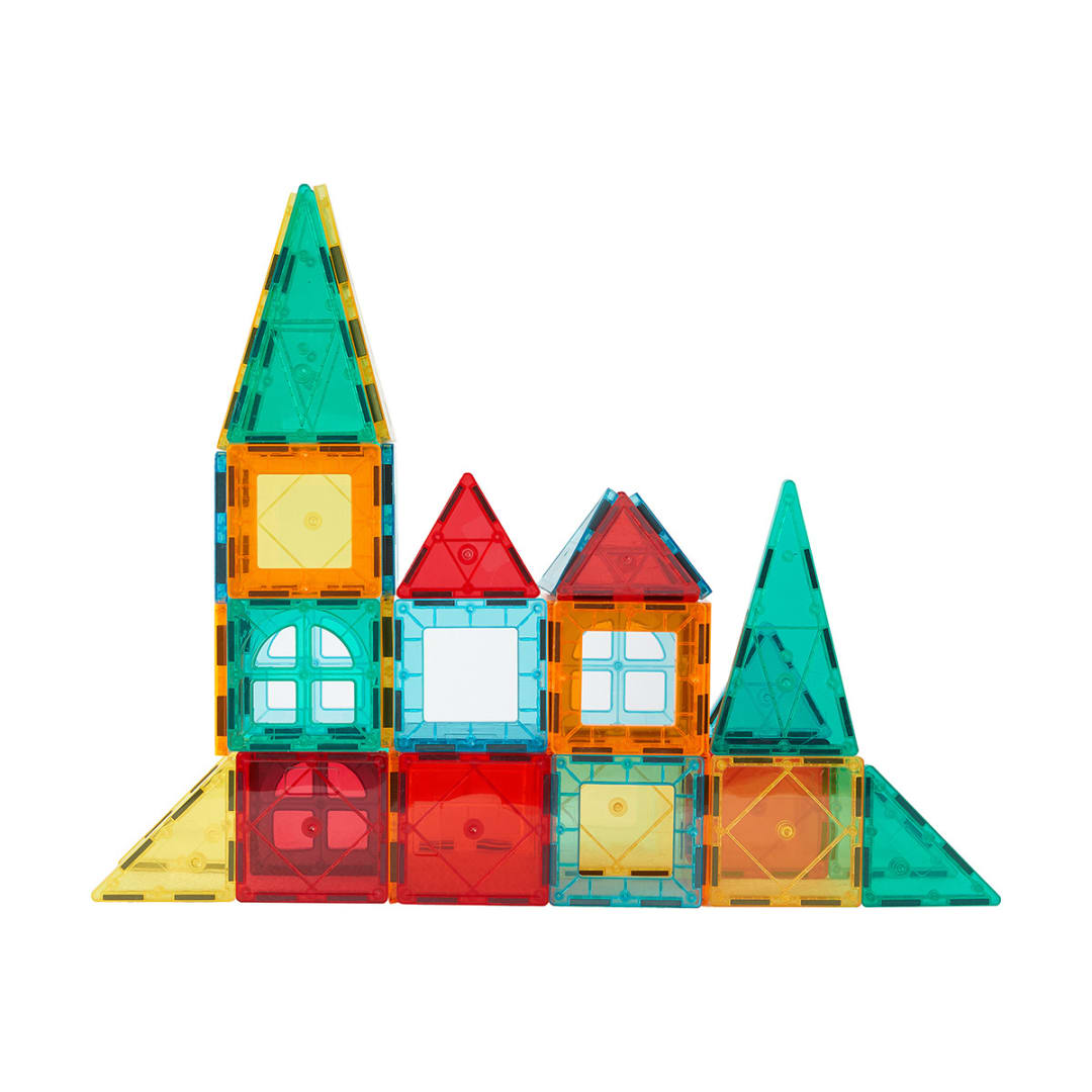 50 Piece Magnetic Tiles Castle Set - Kmart