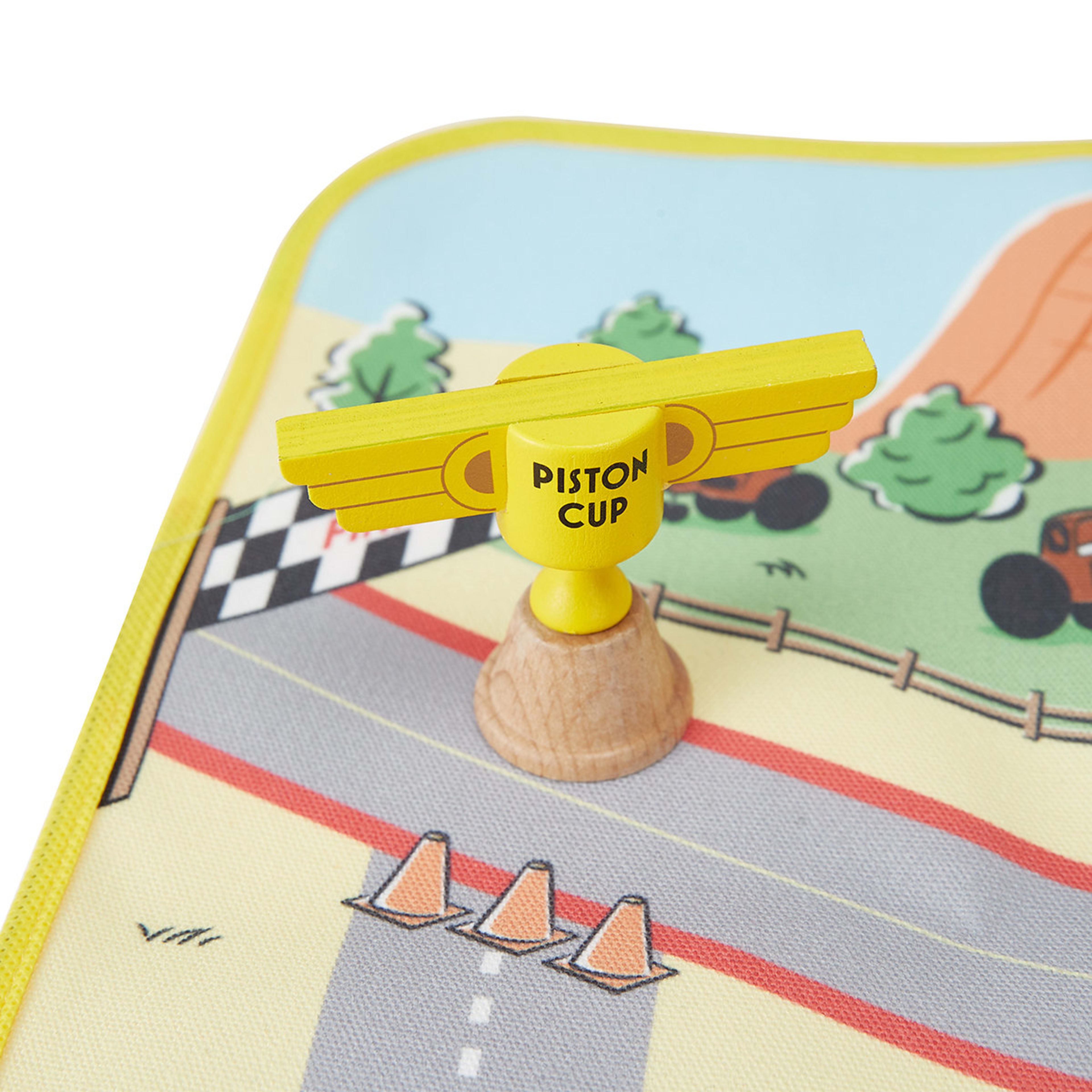 8 Piece Disney Pixar Cars Wooden Playmat Set - Kmart