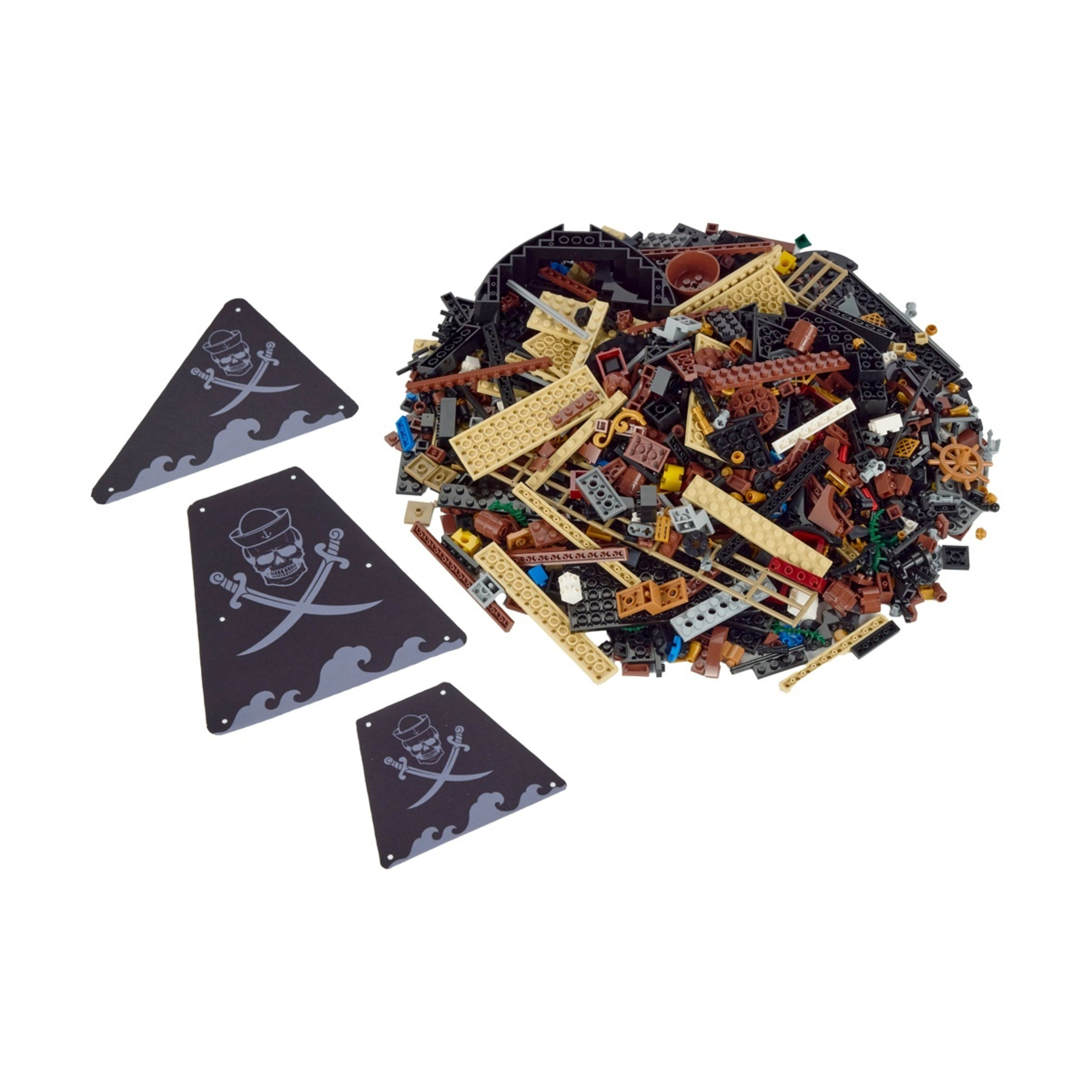 1234 Piece Mini Blocks Vehicle Series: Pirate Ship - Kmart