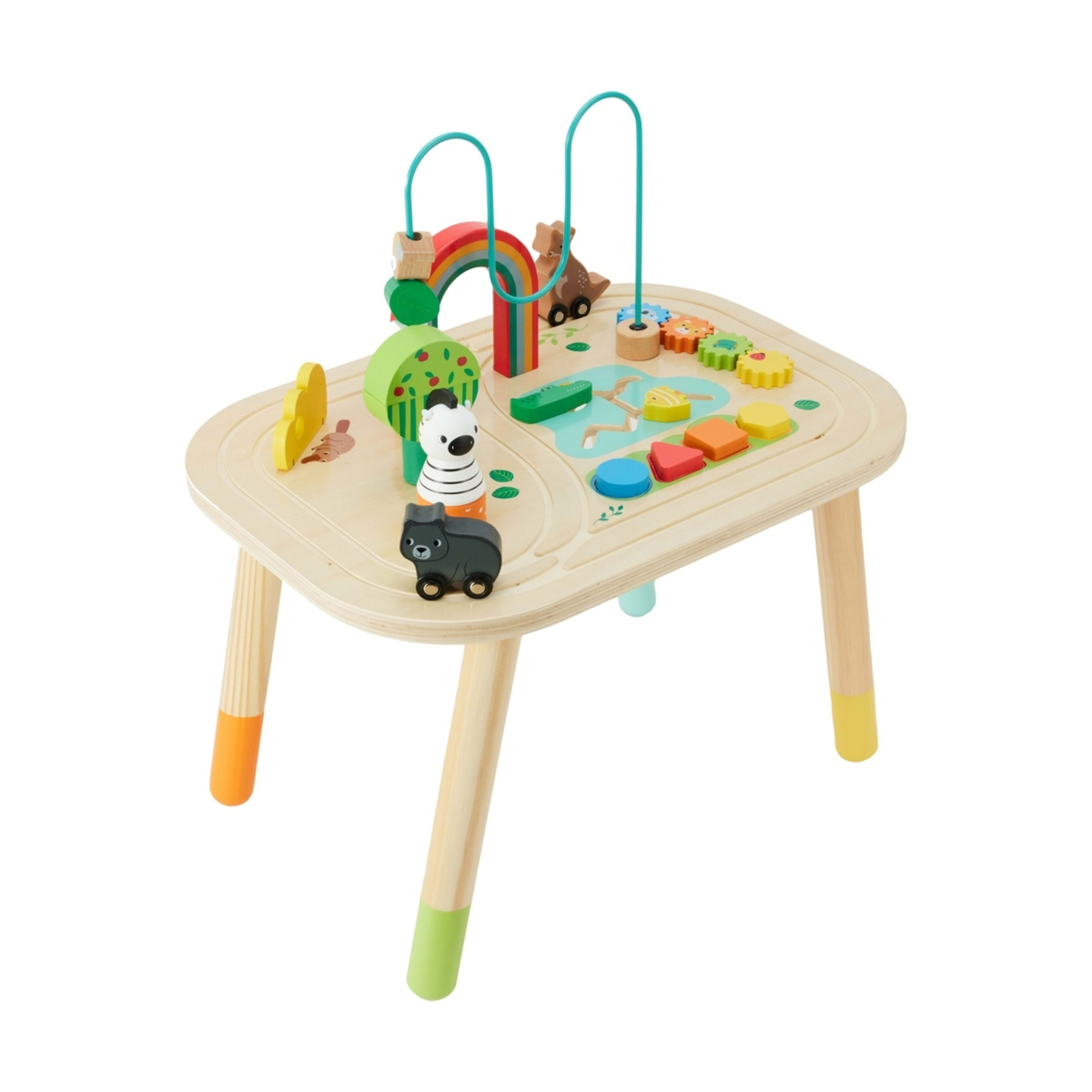 Wooden Play: Wooden Activity Table - Kmart