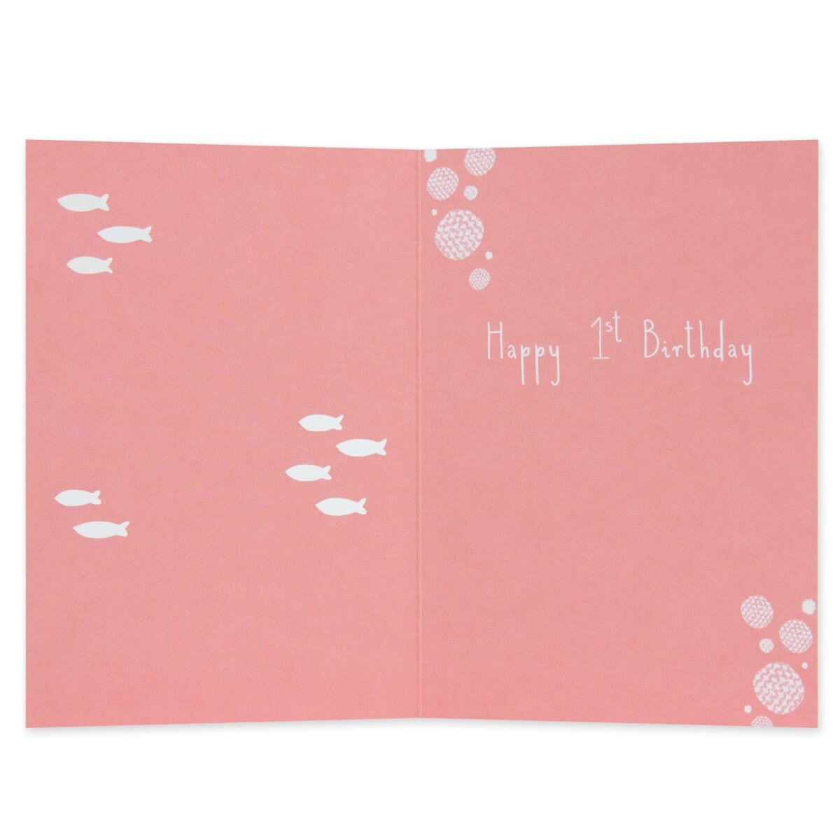 Connections from Hallmark 1st Birthday Card - Mermaid & Fish - Kmart