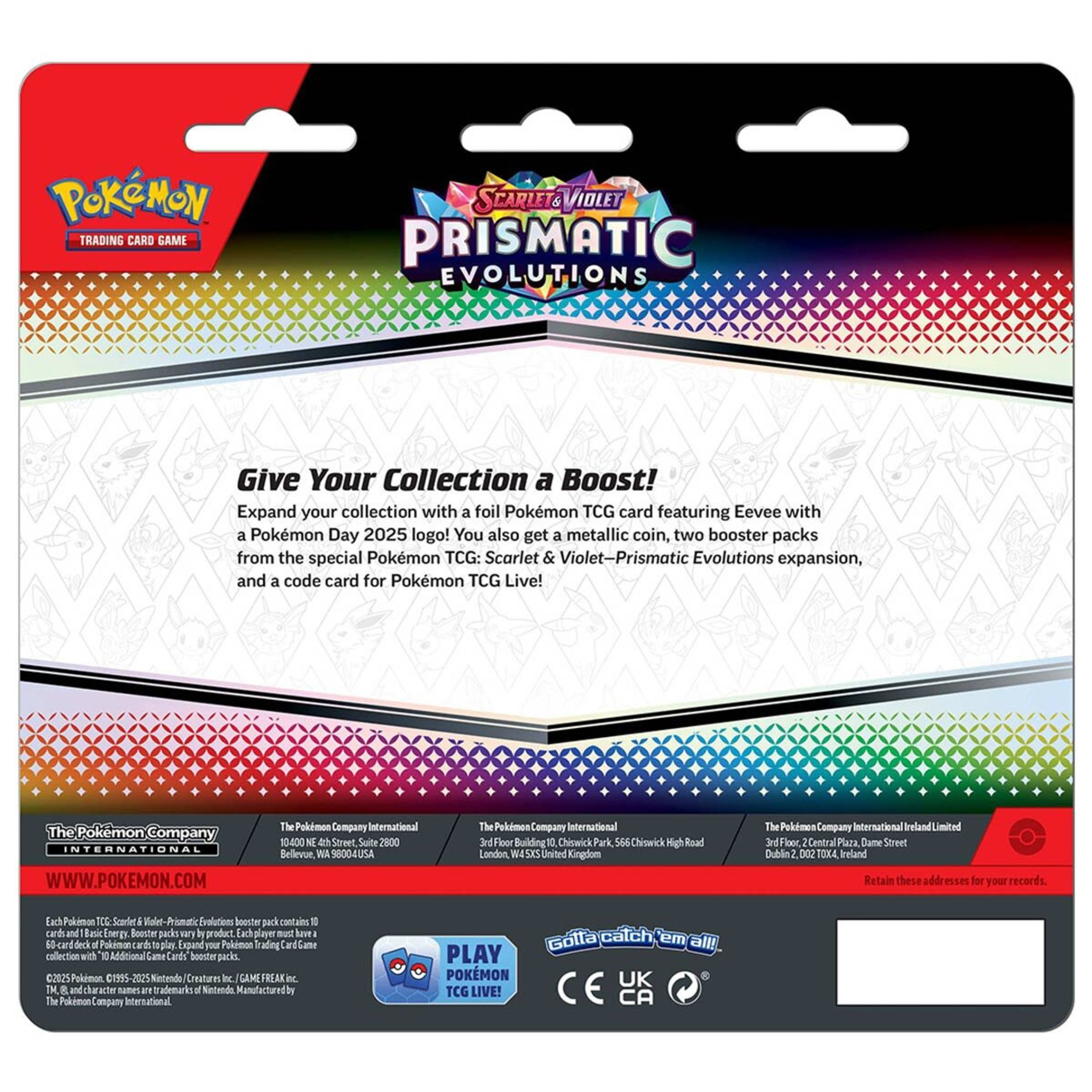Pokemon Trading Card Game: Scarlet & Violet Prismatic Evolutions ...