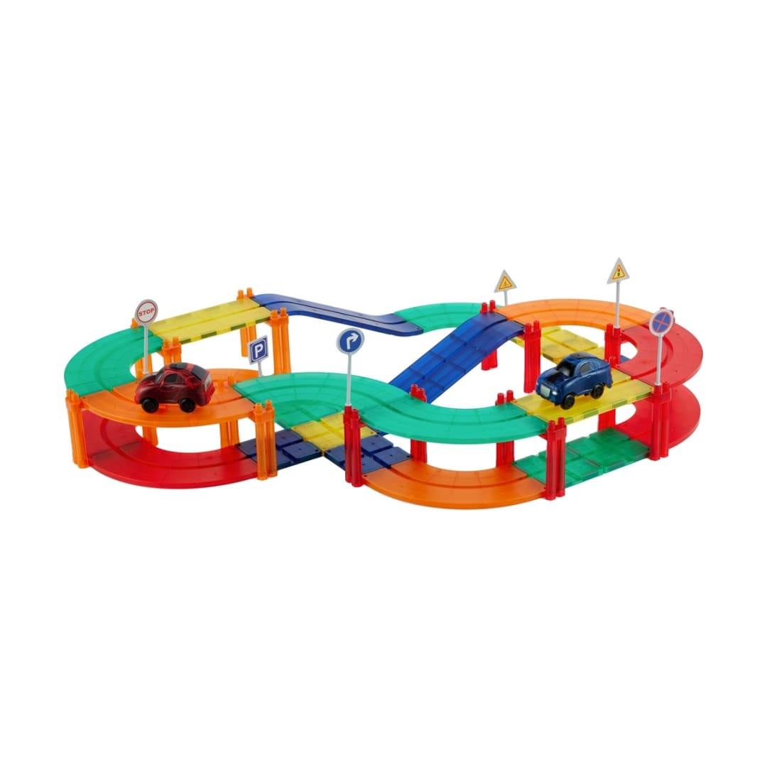 72 Piece Magnetic Race Track Set - Kmart