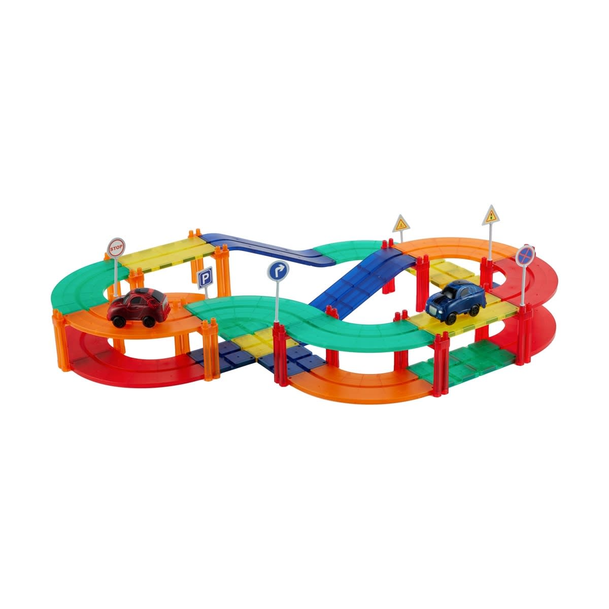 72 Piece Magnetic Race Track Set - Kmart