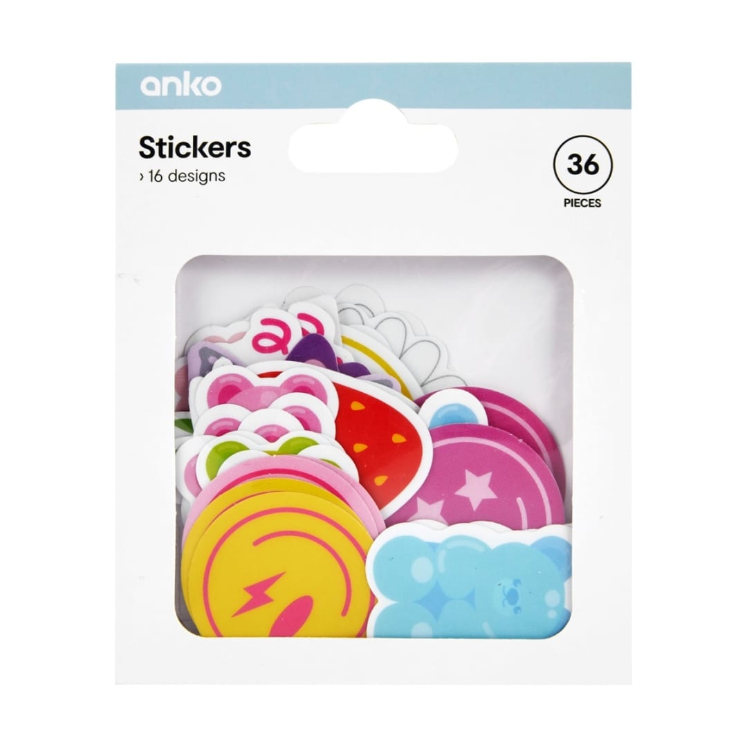 36 Piece Stickers - Happy - Kmart NZ