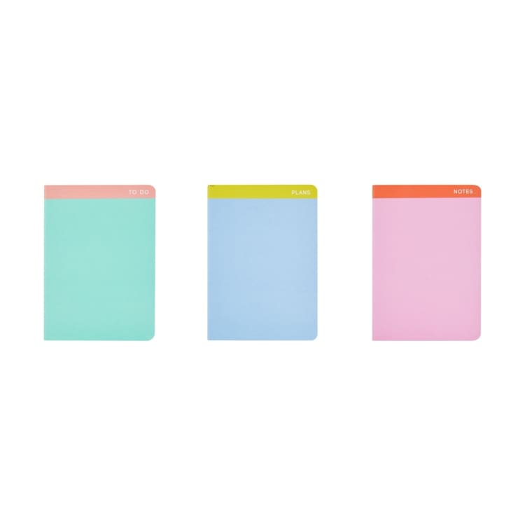 3 Pack Pocket Notebook Set - Brights - Kmart NZ