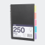 250 Page A4 5 Tab Notebook - Black - Kmart NZ