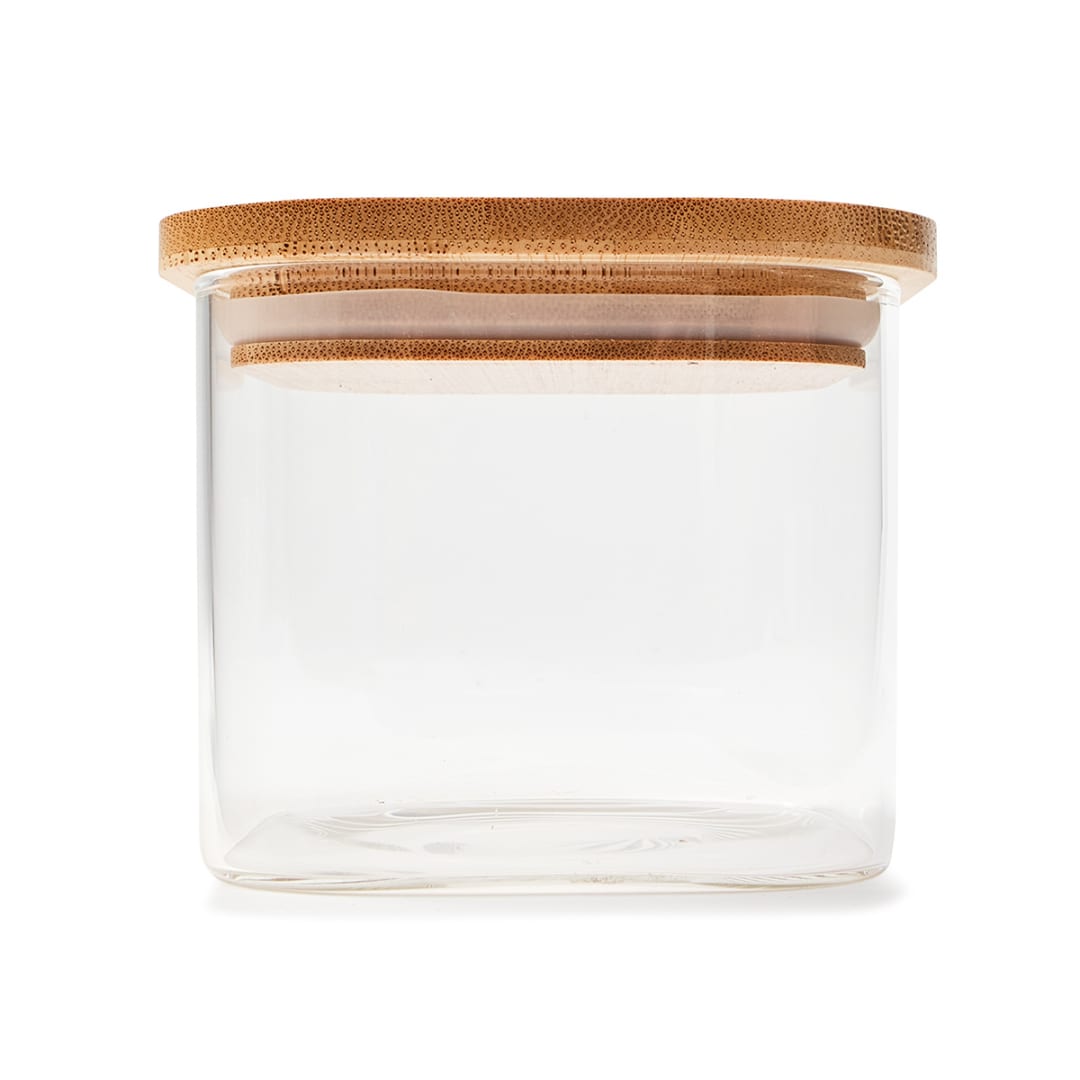 500ml Glass Container with Bamboo Lid - Kmart NZ