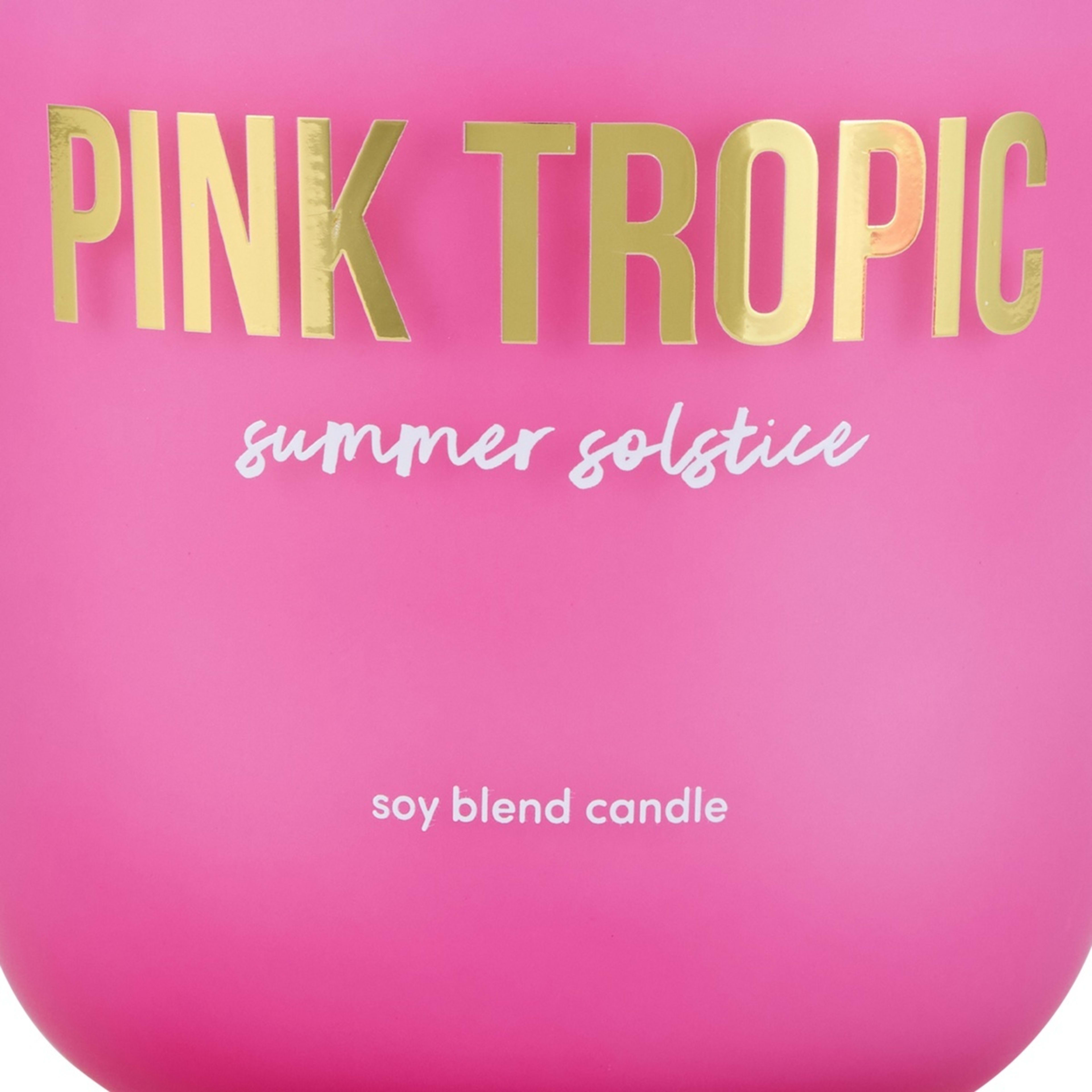 Pink Tropic Summer Solstice Soy Blend Fragrant Candle - Kmart