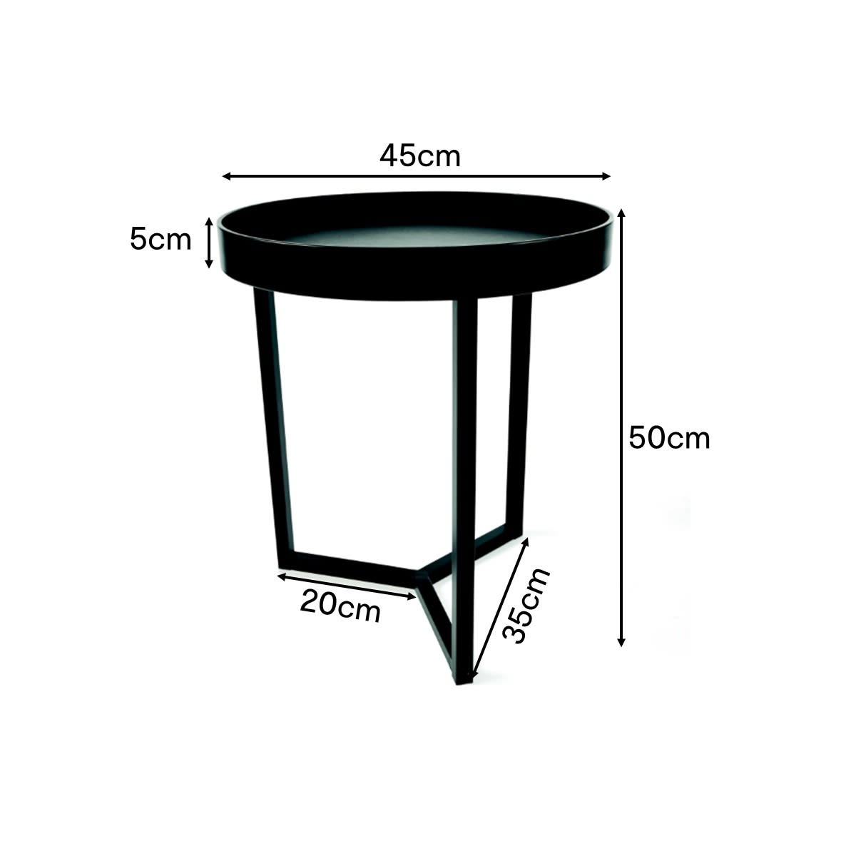 Noir Side Table - Kmart