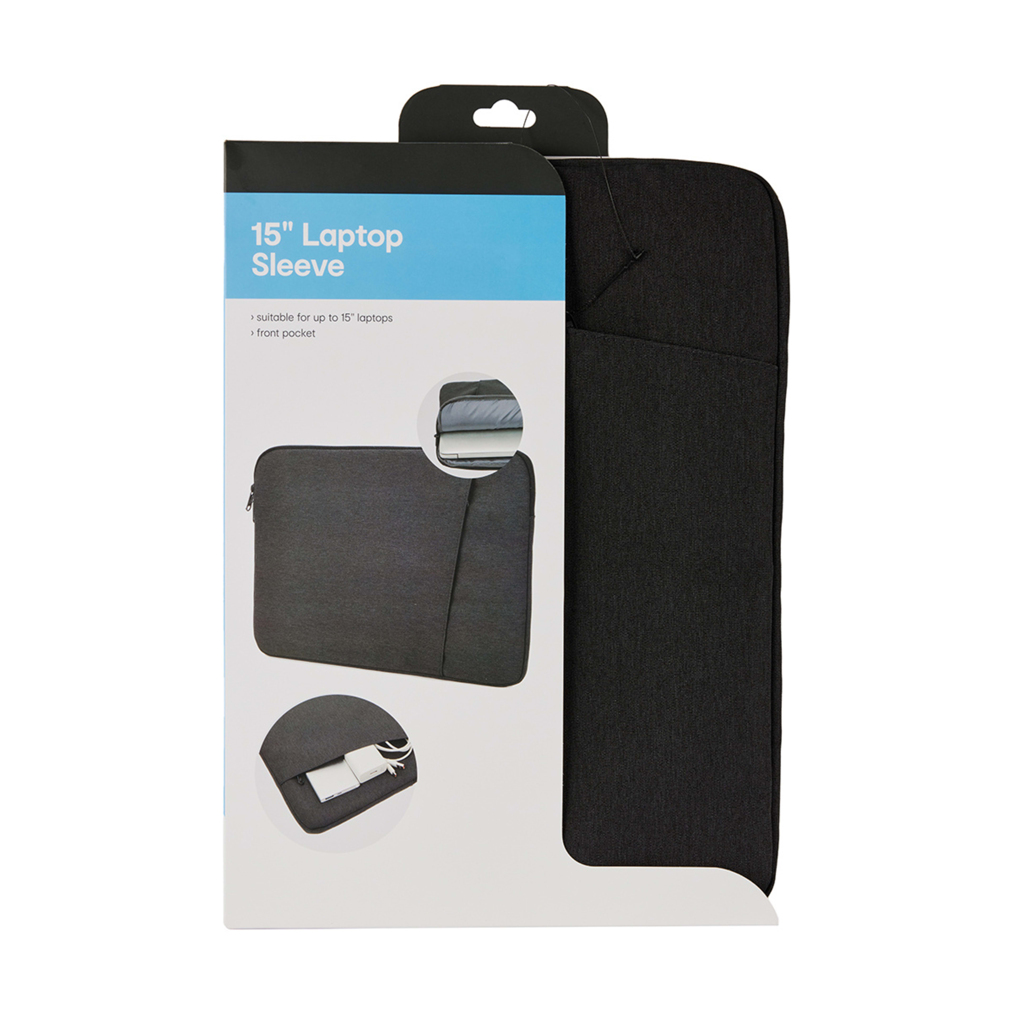 15in. Laptop Sleeve - Black - Kmart NZ