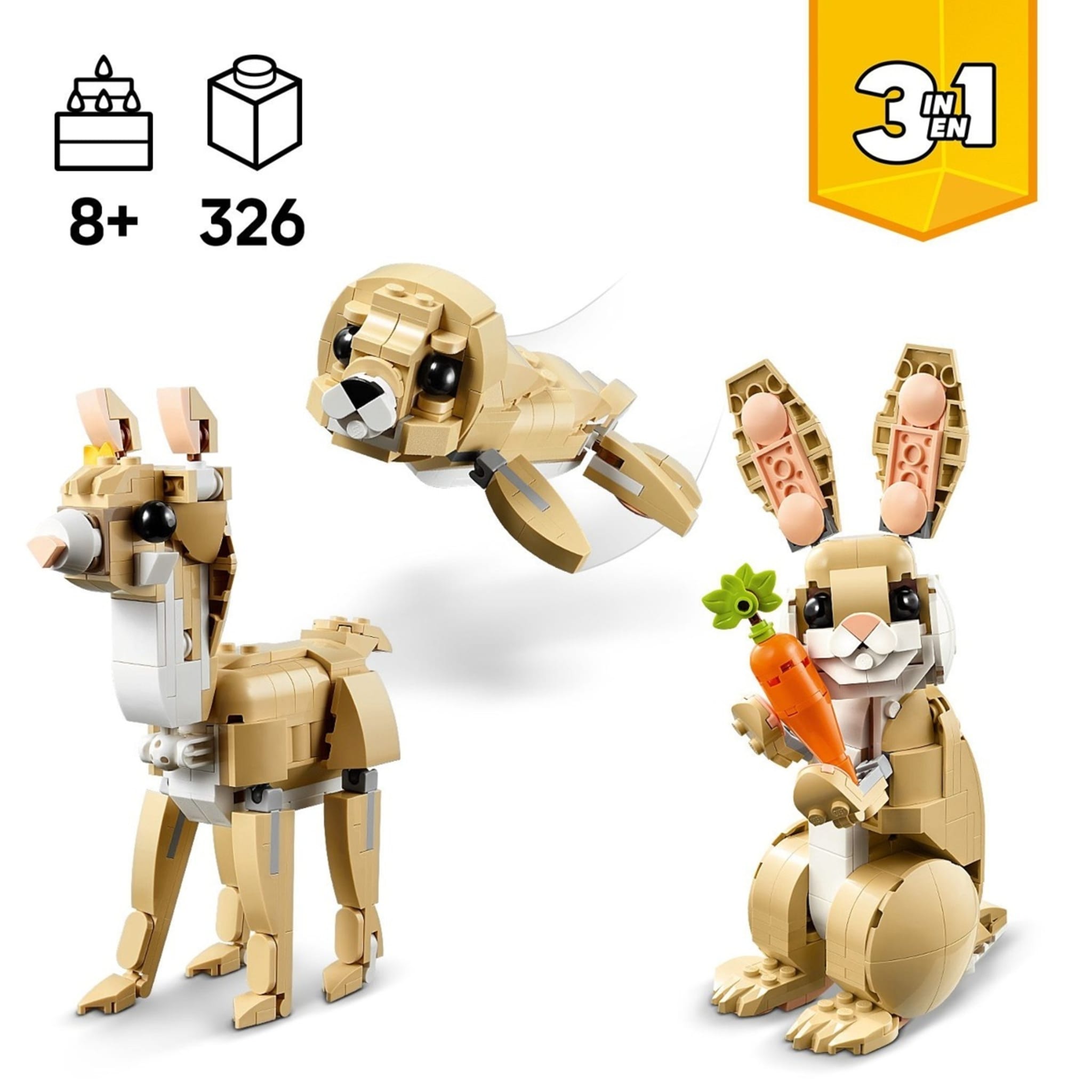 LEGO Creator 3-in-1 Cute Bunny 31162 - Kmart