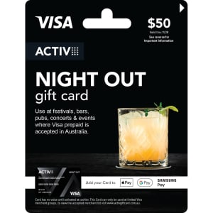 Activ VISA $50 Night Out Gift Card - Kmart