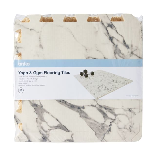 12 Pack Yoga and Gym Flooring Tiles - Kmart