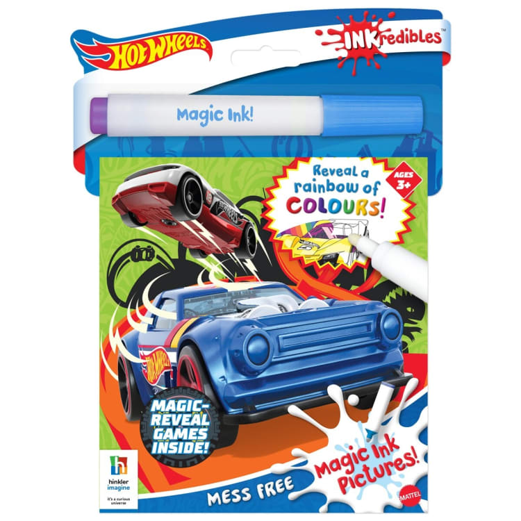 INKredibles Magic Reveal Hot Wheels Mess Free Magic Ink Pictures ...