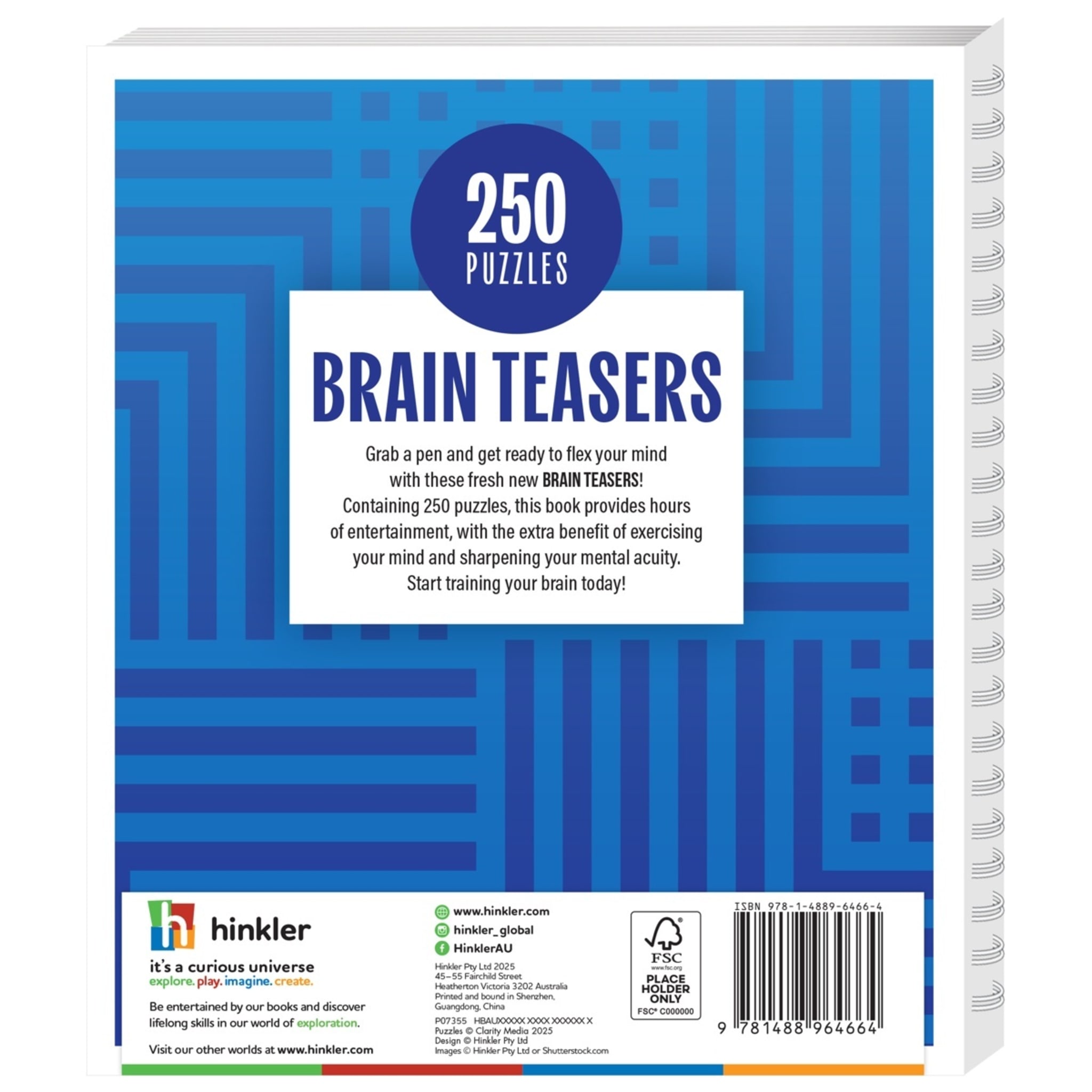 250 Puzzles: Brain Teasers - Book - Kmart