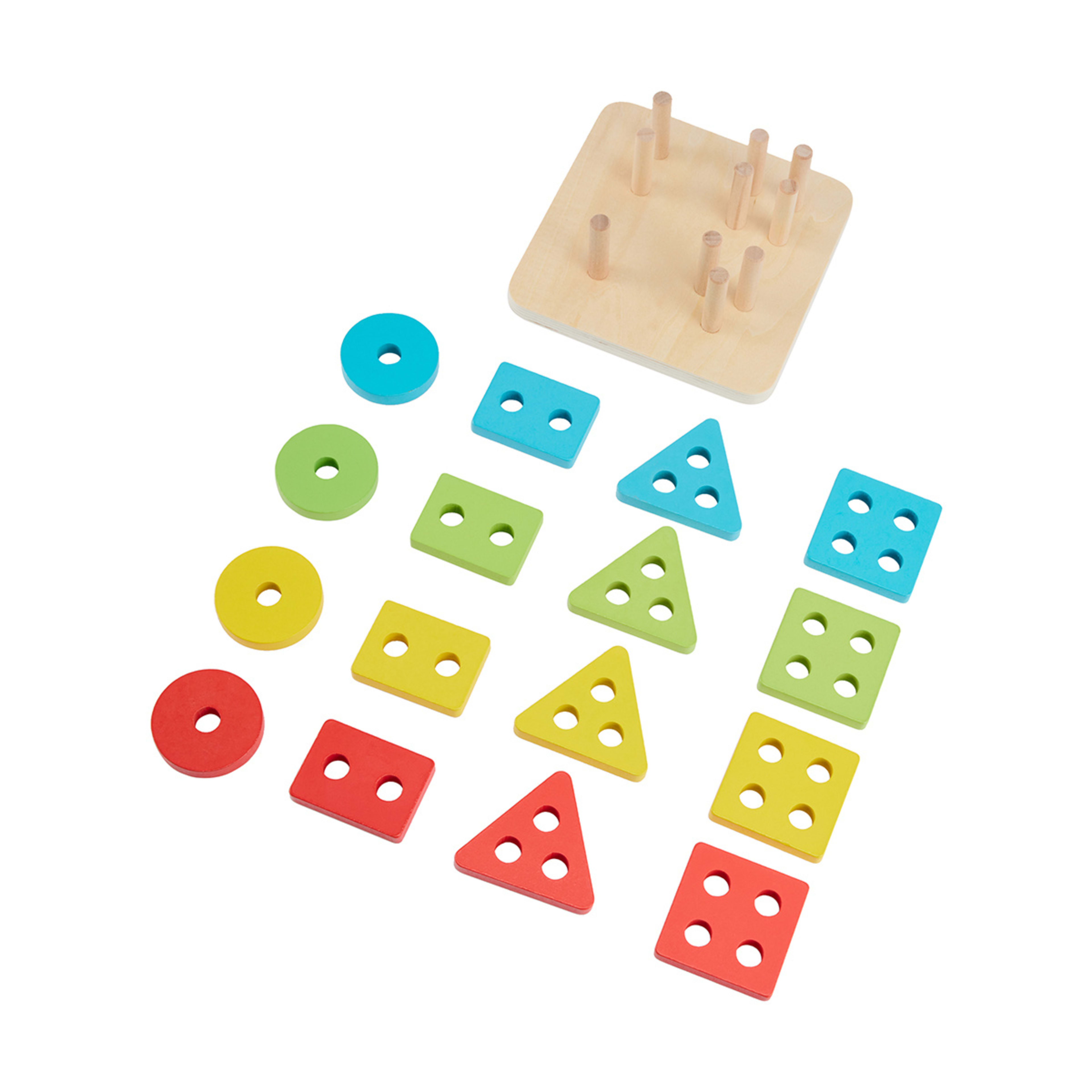 Wooden Multi Shape Stacker - Kmart