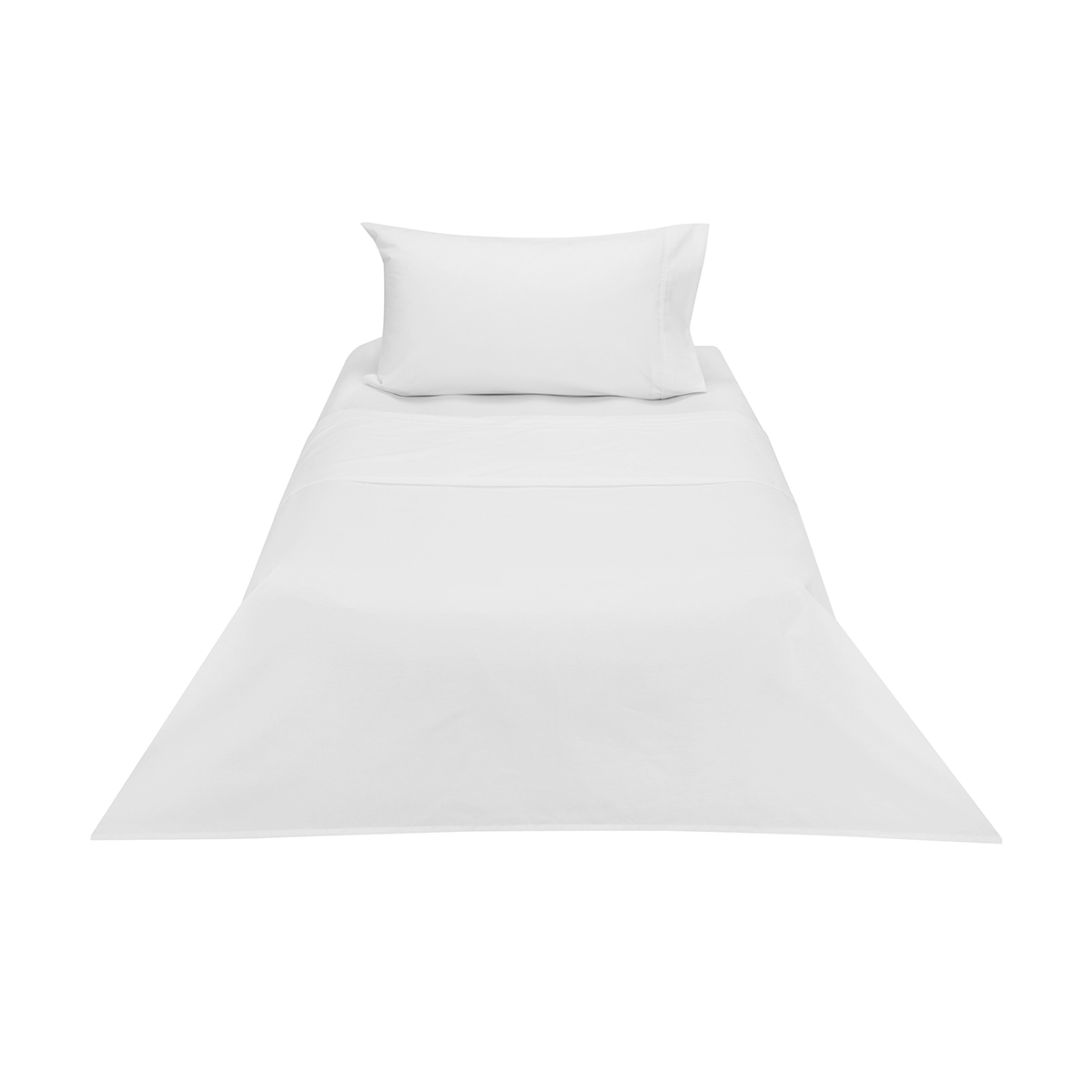 180 Thread Count Sheet Set - Single Bed, White - Kmart