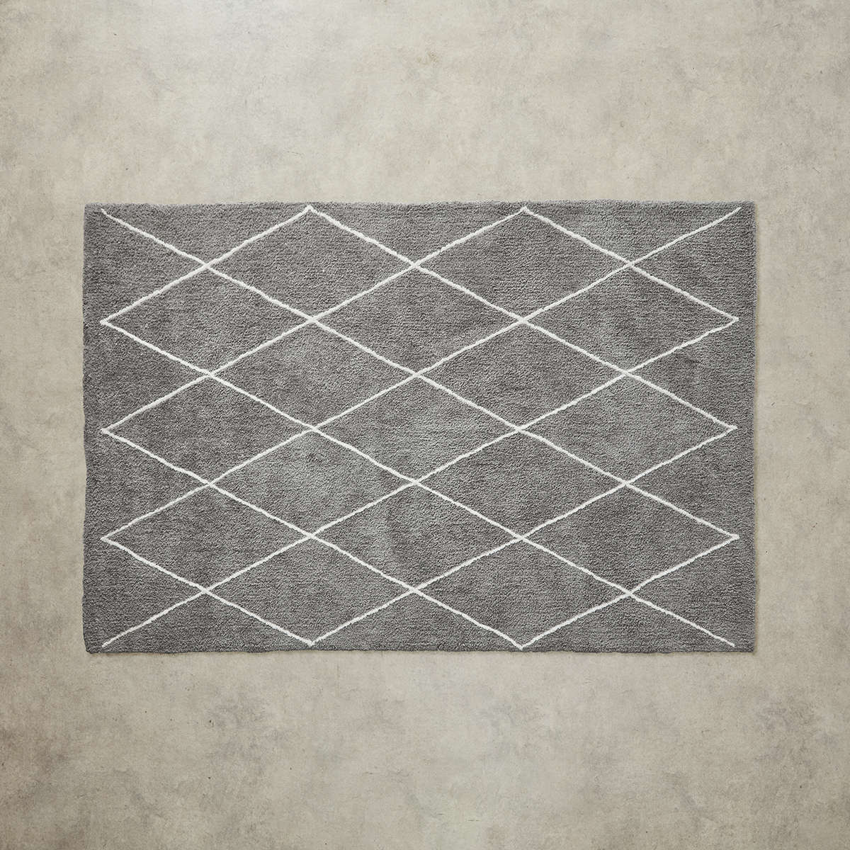 Trellis Rug - Grey, Extra Large - 270cm x 180cm - Kmart