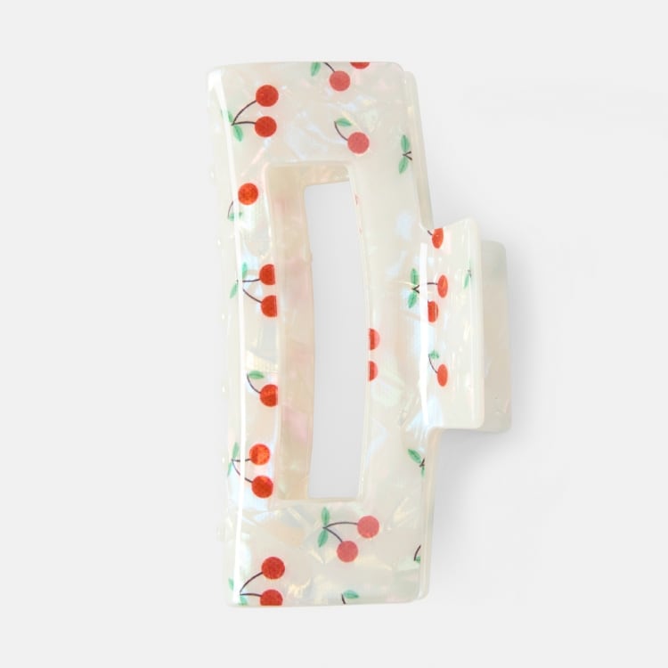 Red Rectangle Cherries Claw Hair Clip - Kmart