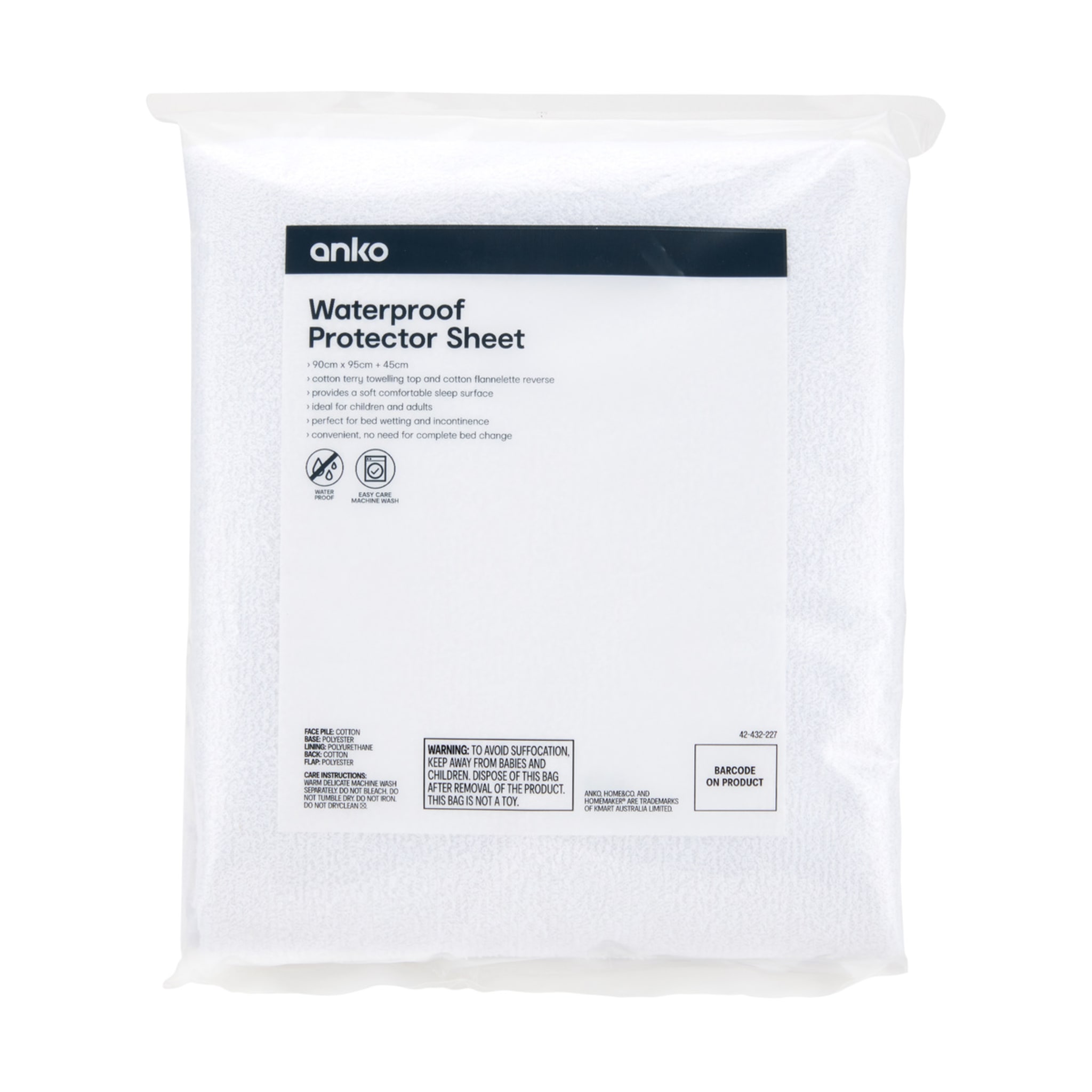 Waterproof Protector Sheet - Kmart