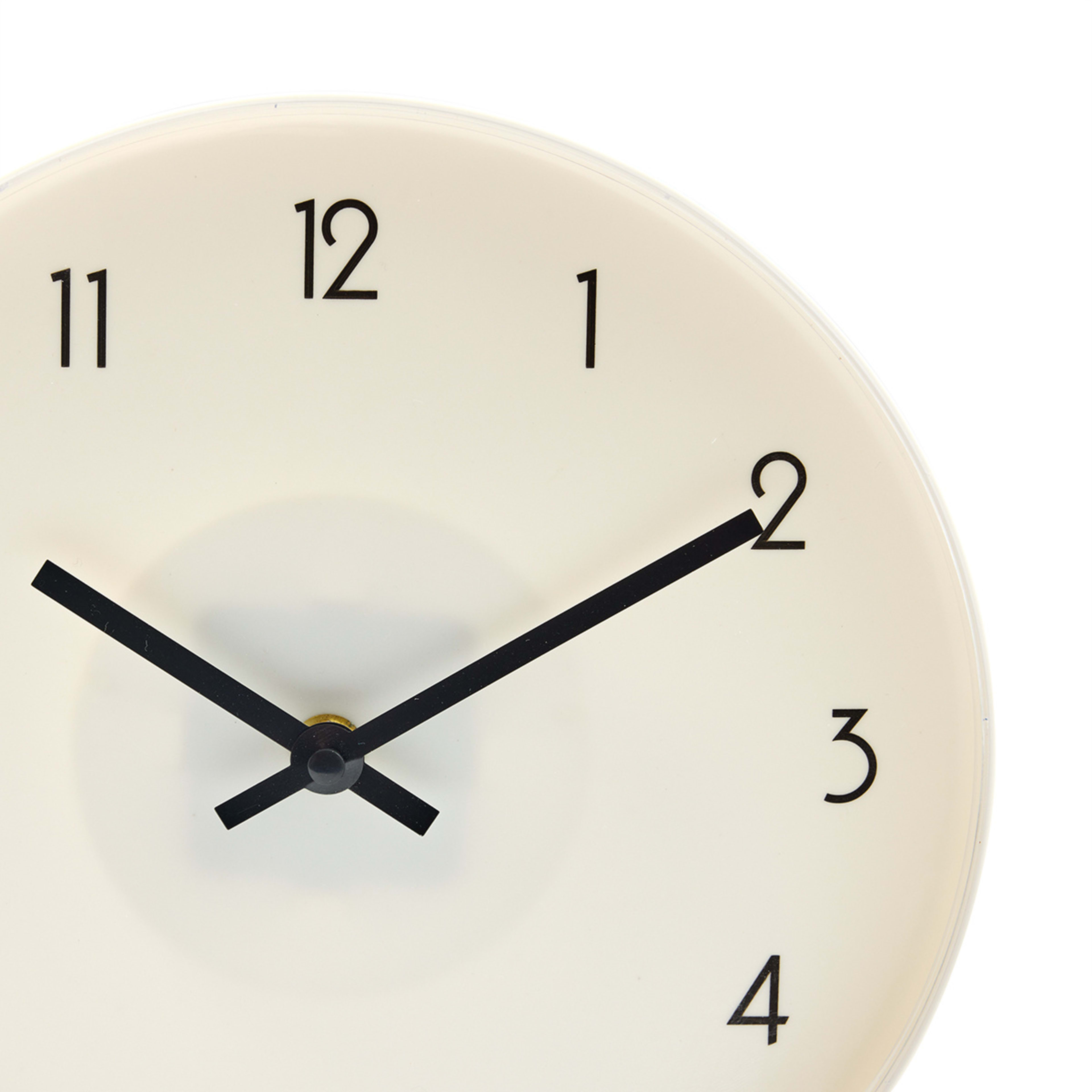 White Plastic Clock - Kmart