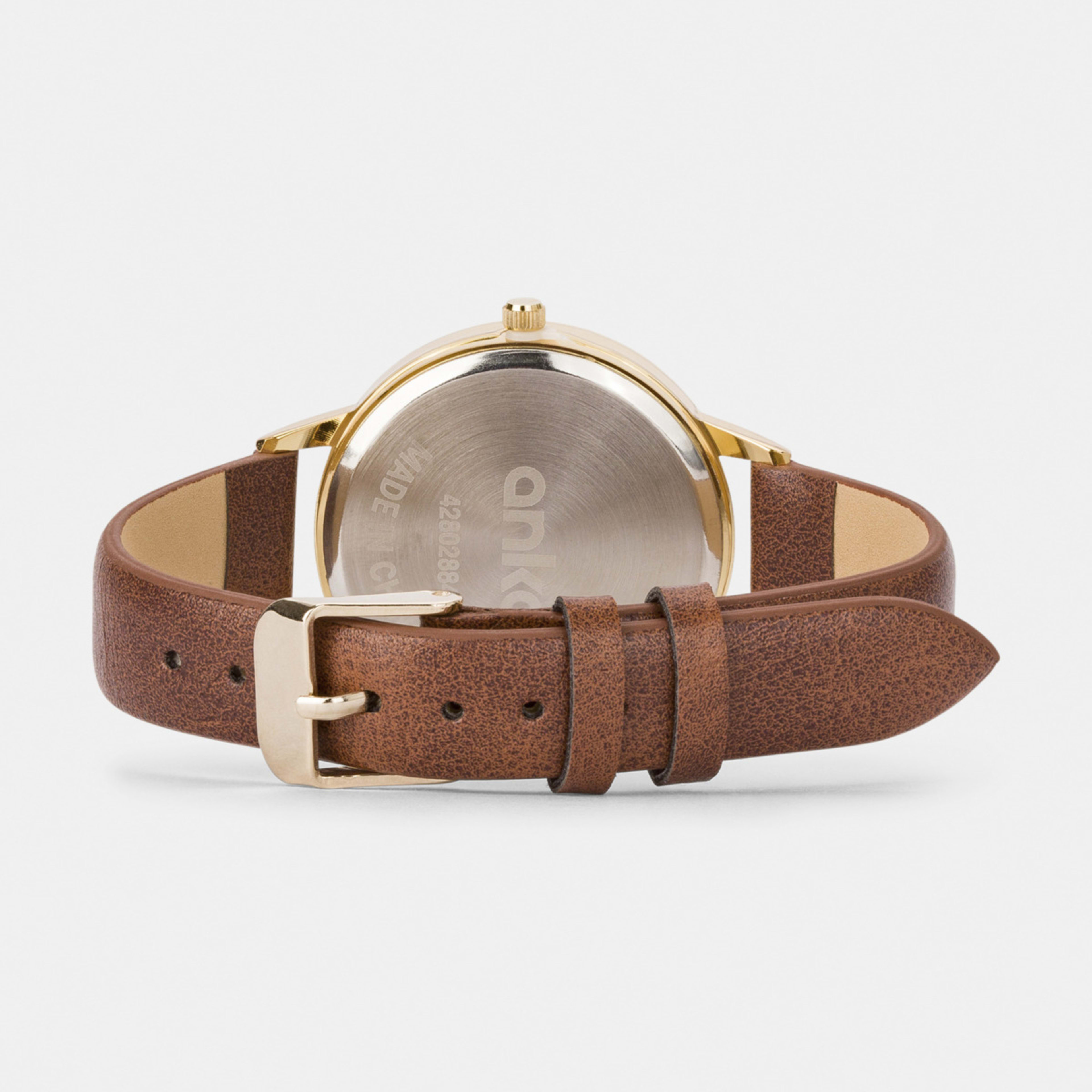 Skinny Watch - Brown & Gold Look - Kmart