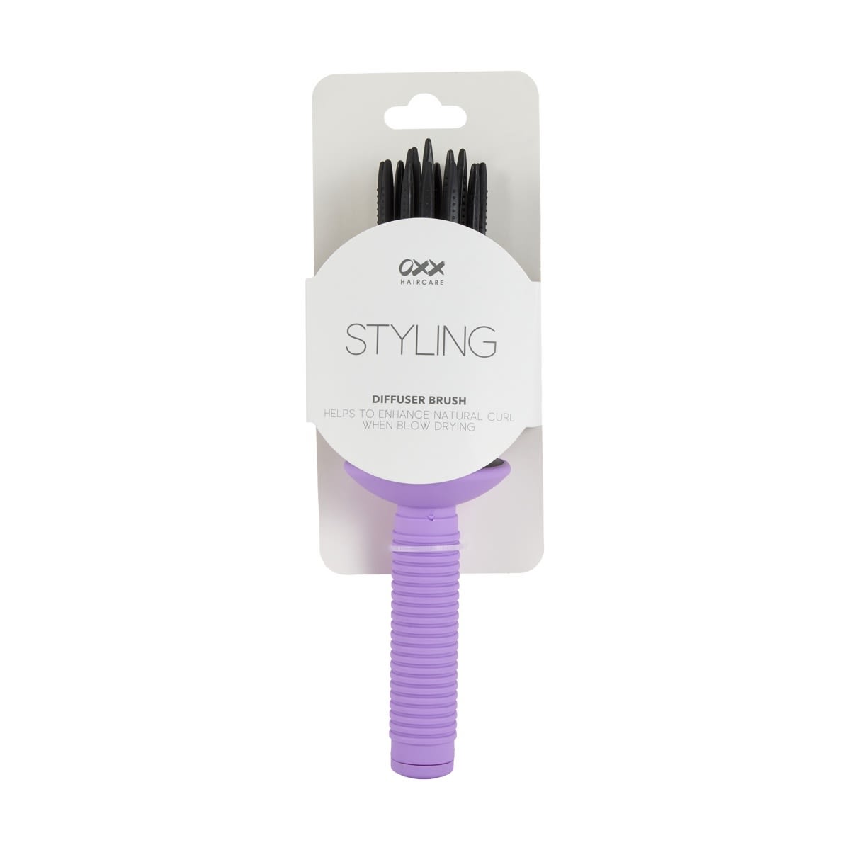 OXX Haircare Styling Diffuser Brush - Purple - Kmart