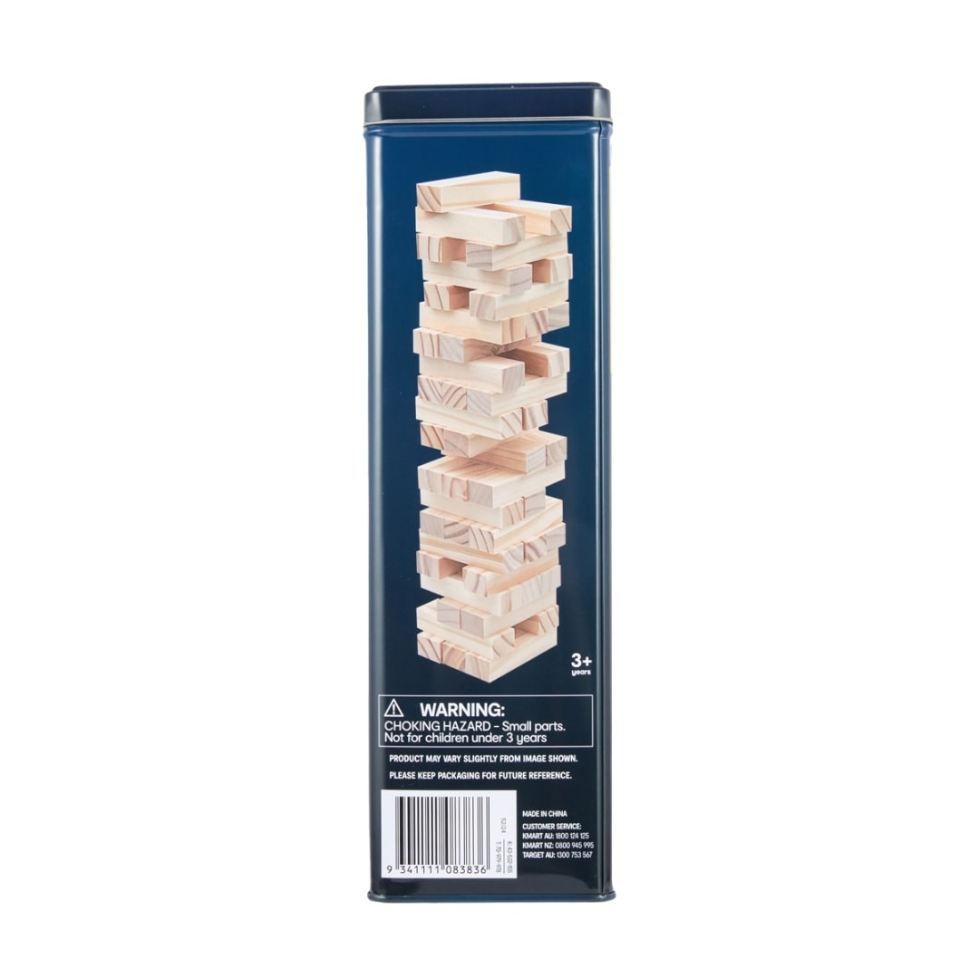 48 Piece Wooden Tower Game - Kmart