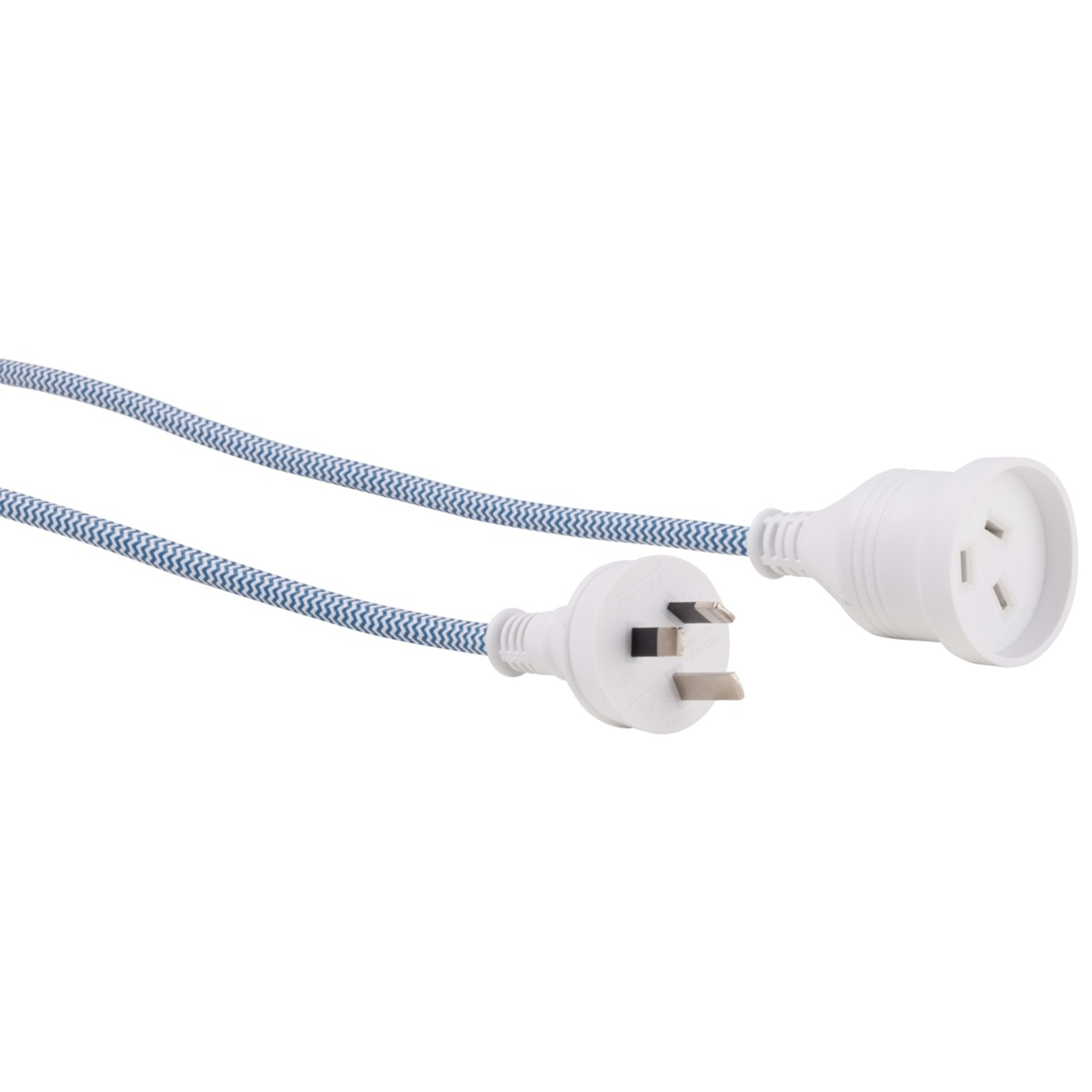 5m Arlec Braided Sheath Extension Lead - Blue - Kmart