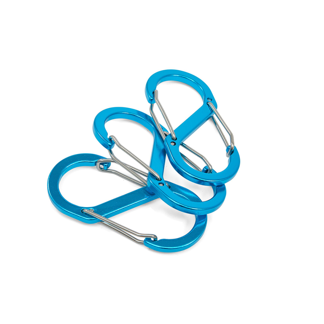 3 Pack Double Lock Hook Carabiners - Kmart NZ