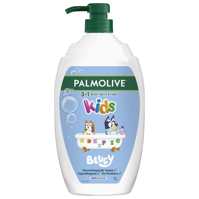 Palmolive Kids Bluey 3-in-1 Body, Bath and Hair Wash 1L - Berrylicious ...