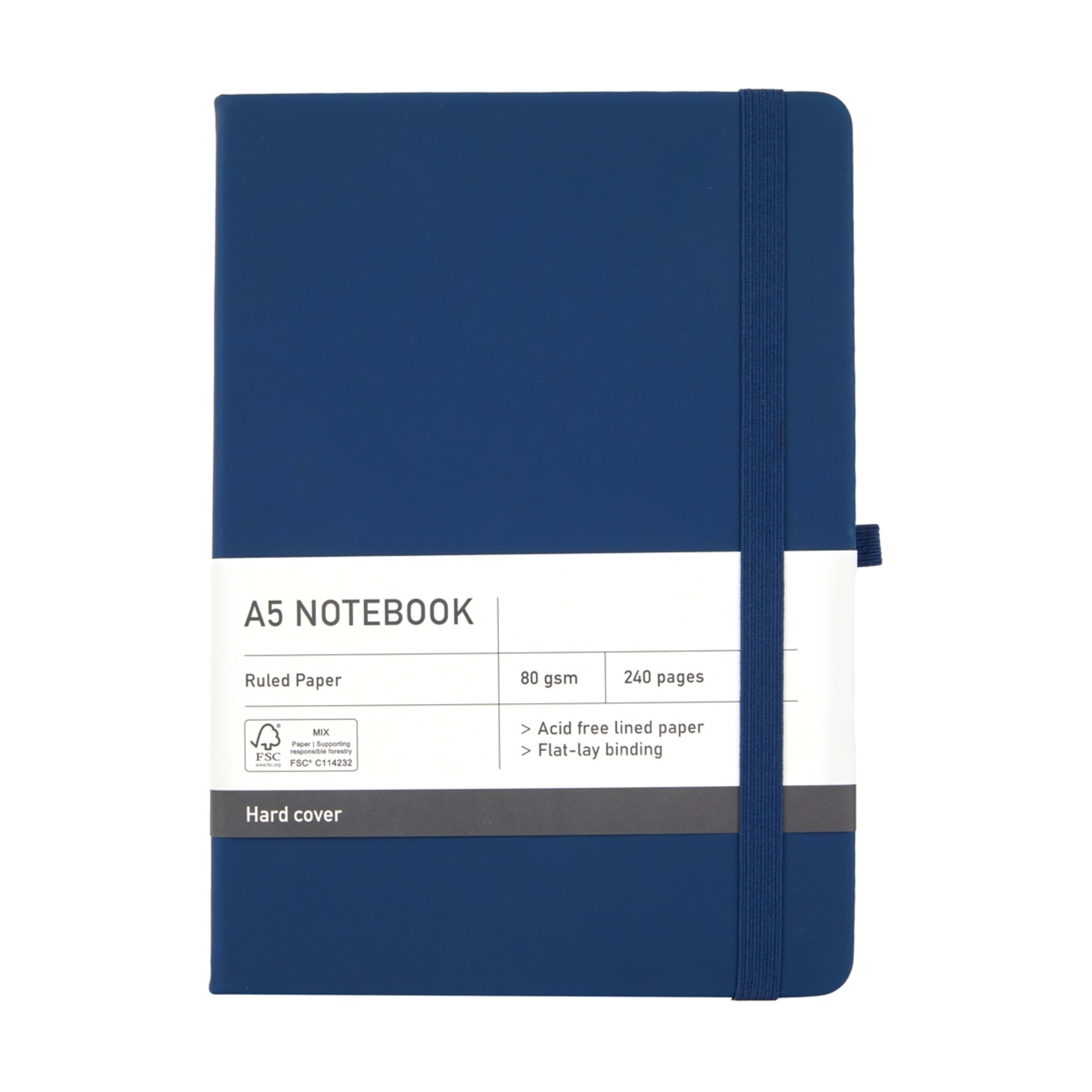 A5 Notebook - Navy Blue - Kmart