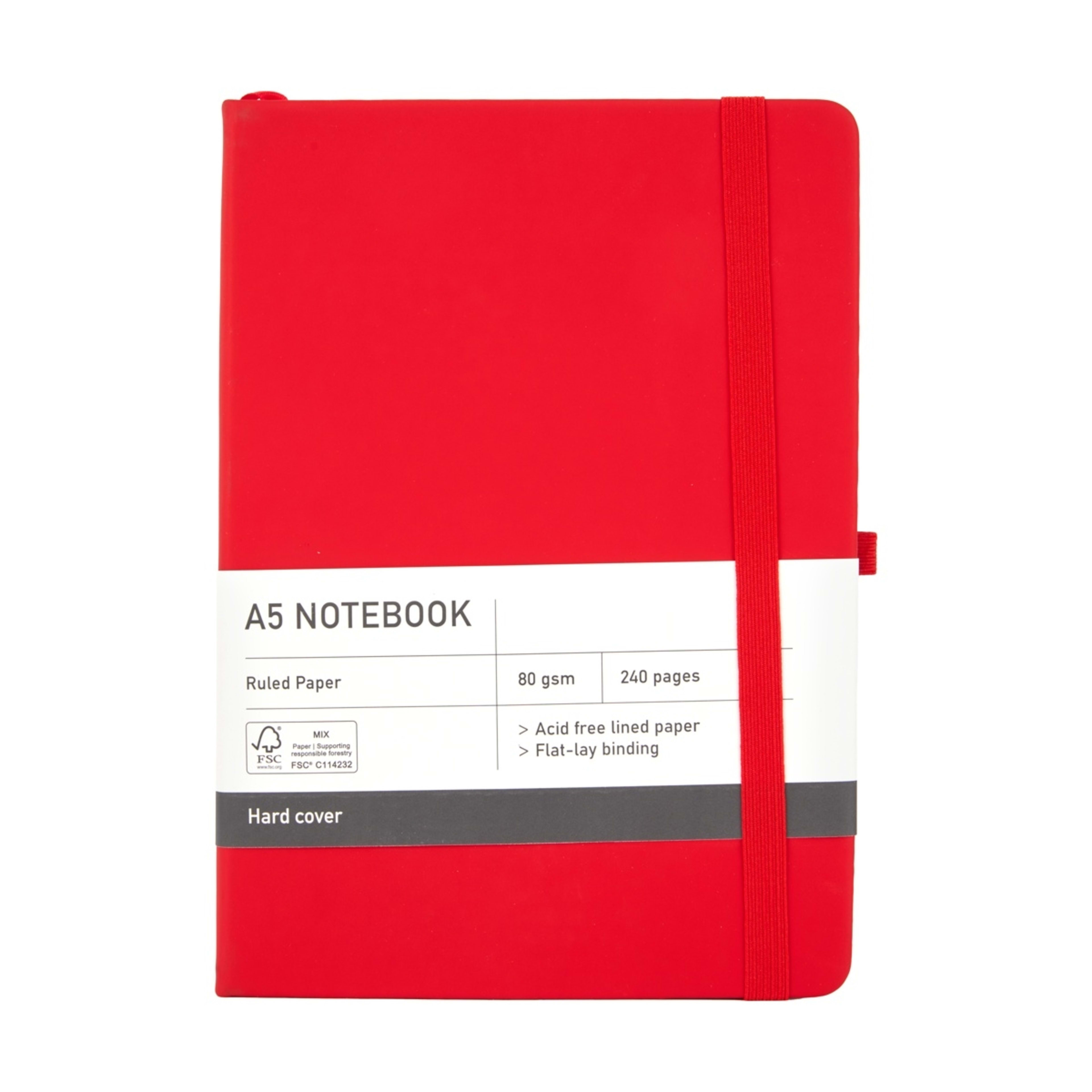 A5 Notebook - Red - Kmart