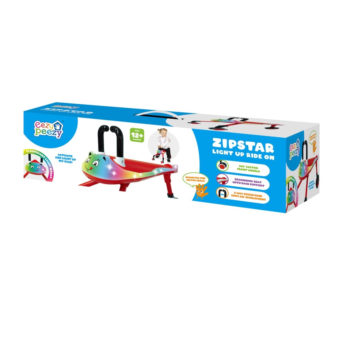 Eezy Peezy Zipstar Light Up Ride On - Kmart