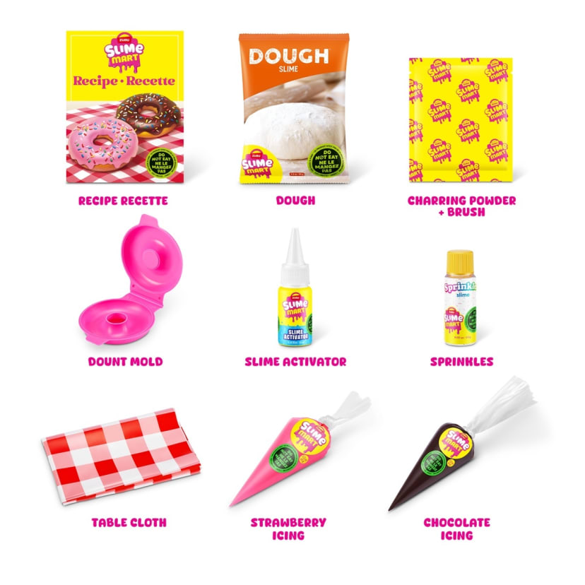 10 Piece Zuru Slime Mart Make Your Own Realistic Slime Food Playset ...