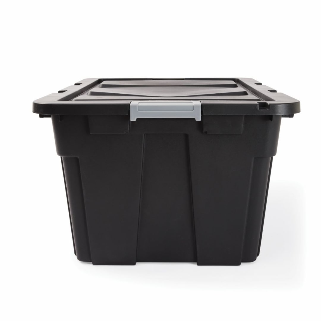100L Heavy Duty Storage Container - Black - Kmart