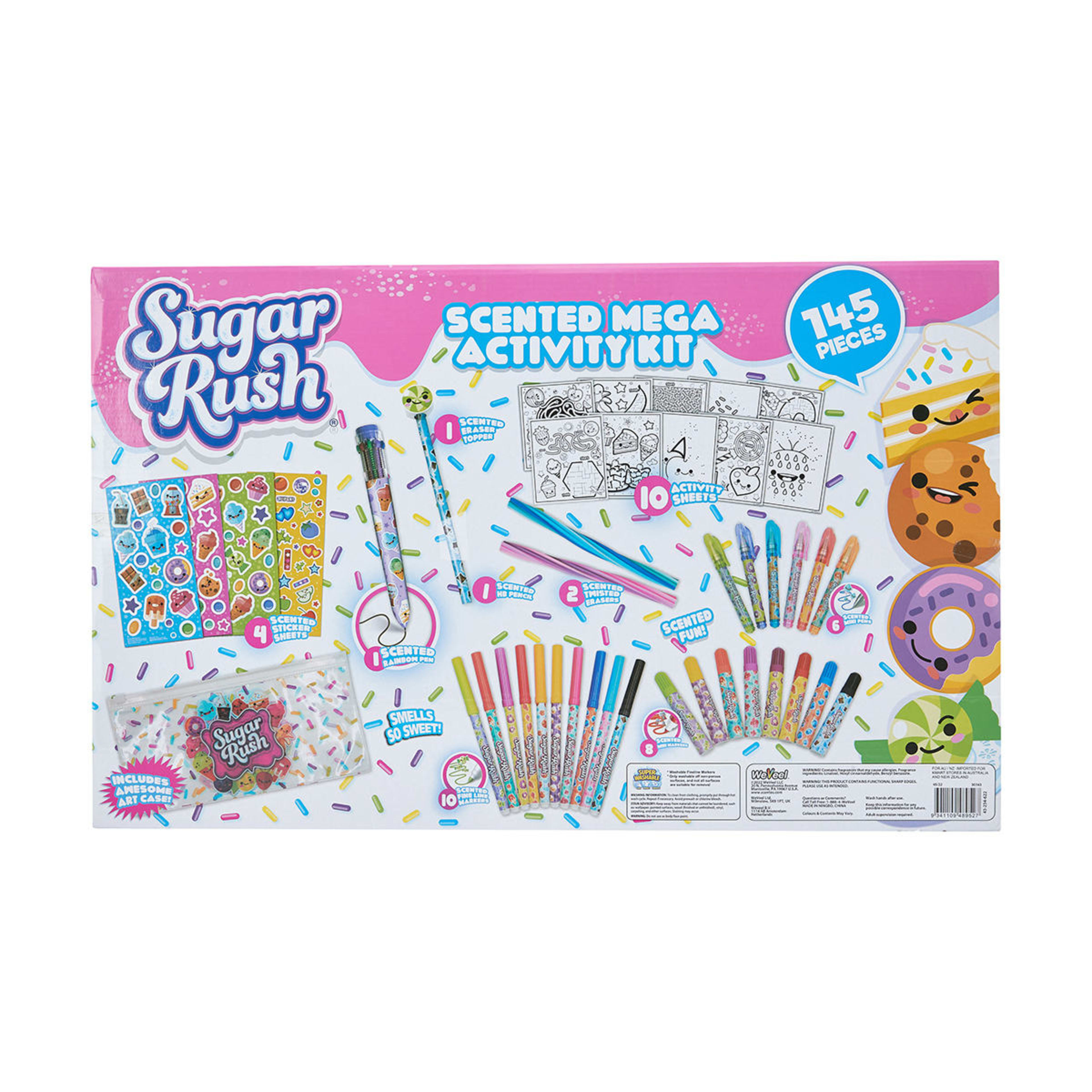 145 Piece Sugar Rush Scented Mega Activity Kit - Kmart
